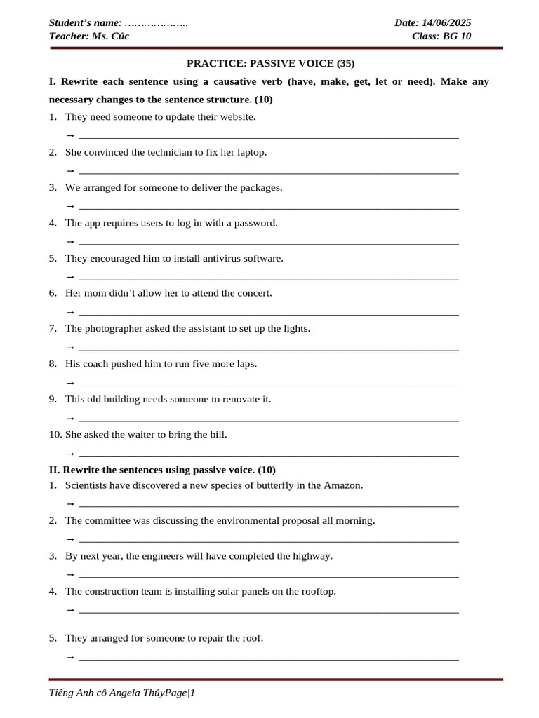 (14.06.25) BG10 - Practice + Key | PDF