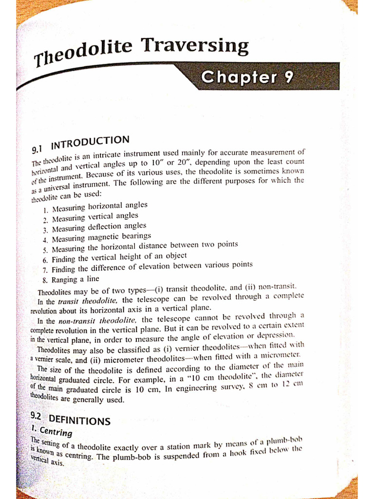 Théodolite | PDF