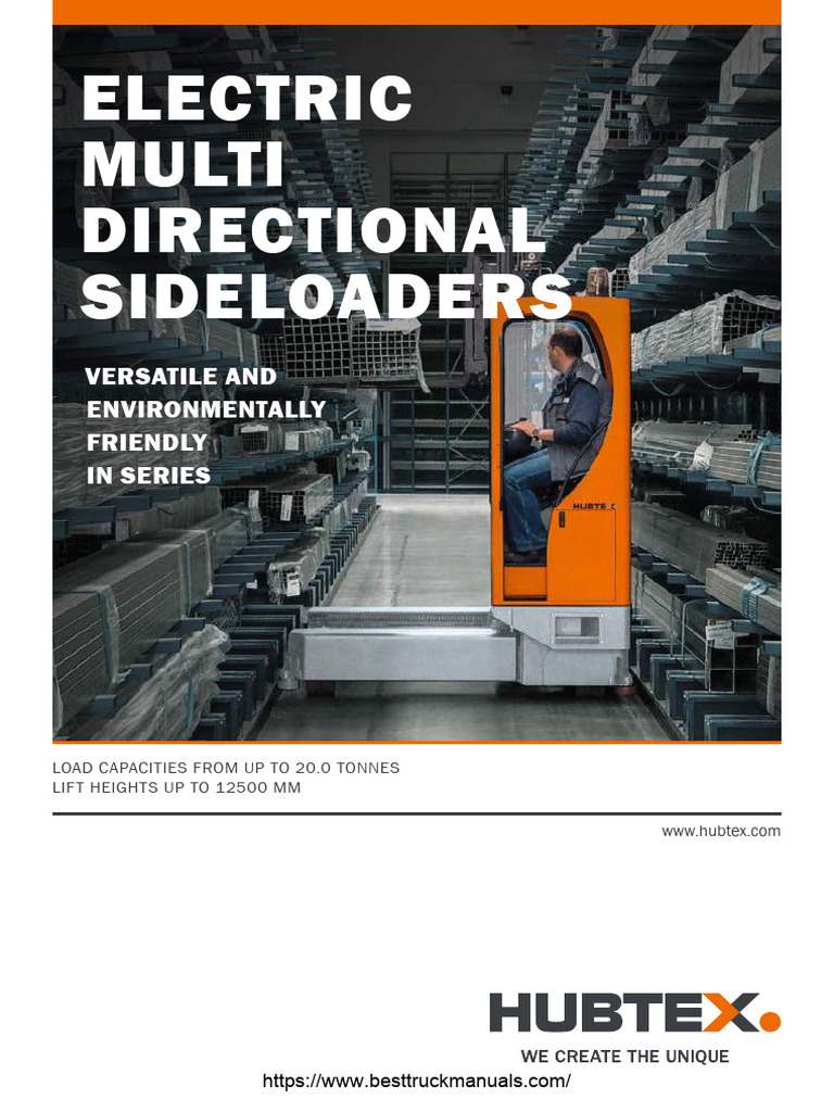 HUBTEX ESTL Electric Multidirectional Sideloader Specs PDF | PDF ...