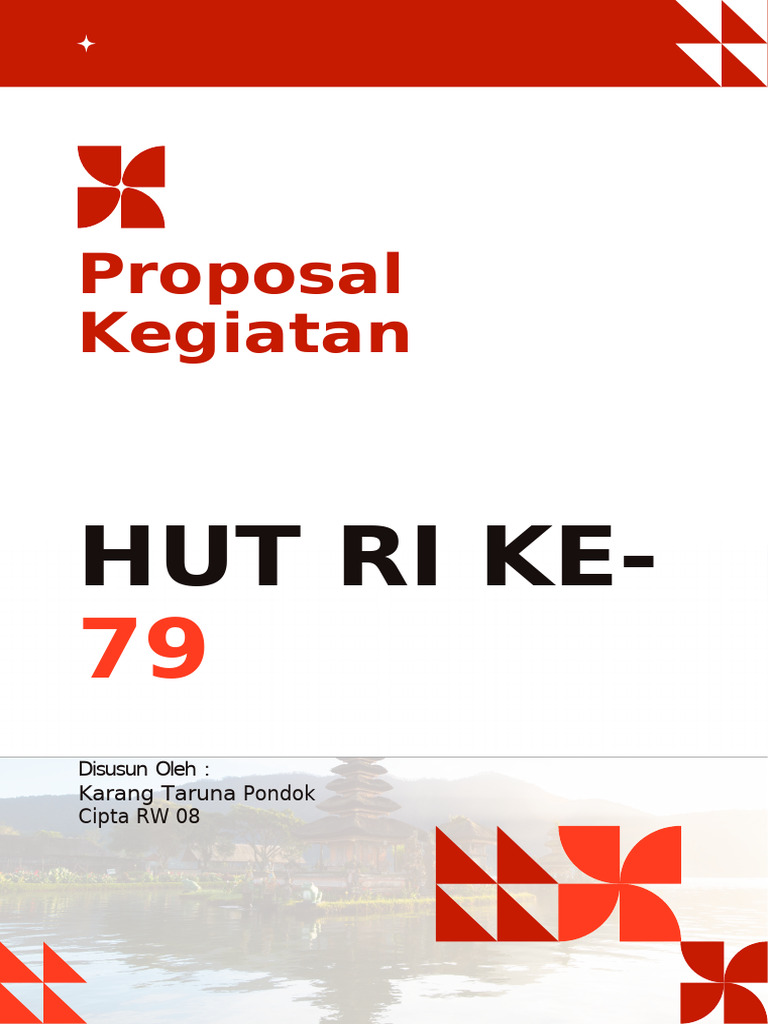 Merah Putih Geometris Proposal Pengajuan Sponsor Kegiatan Kemerdekaan ...