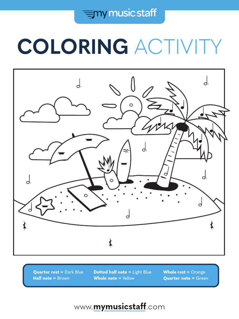 Summer Coloring Sheet | PDF