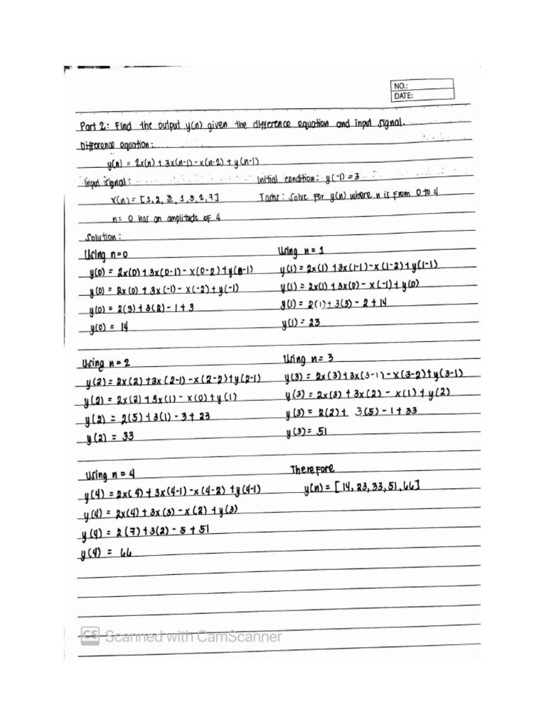 Part 2 DSP Activity 5 Answers | PDF