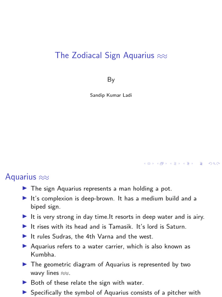 Zodiac Sign Aquarius Kumbh Rasi | PDF | Religious Faiths | Religious ...