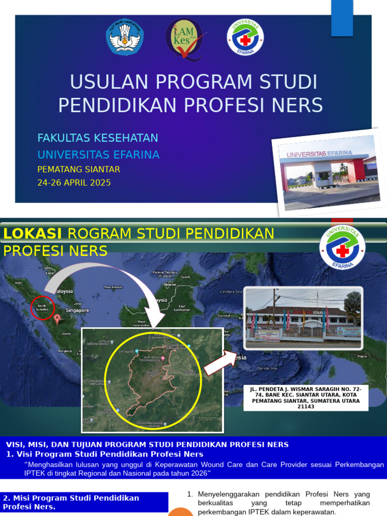Pengusulan Program Studi Pendidikan Profesi Ners Universitas Efarina | PDF
