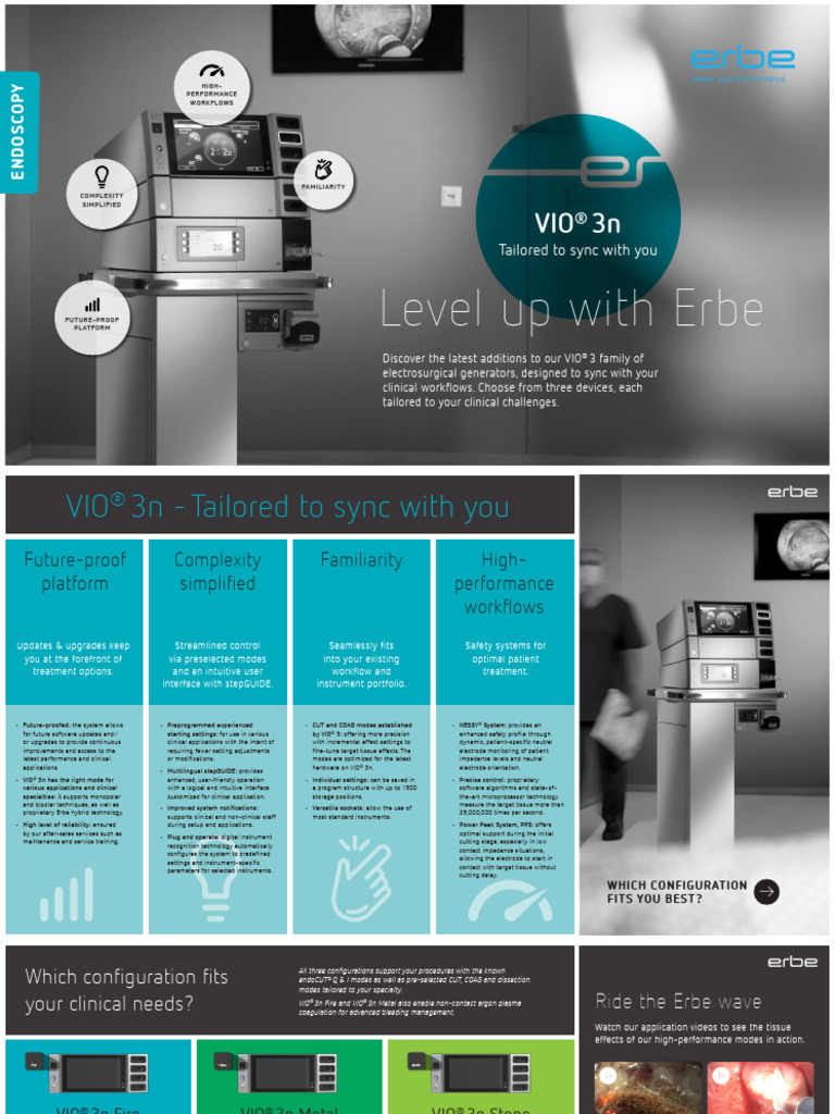 Erbe VIO® 3n Endoscopy Solutions | PDF | Alternating Current ...