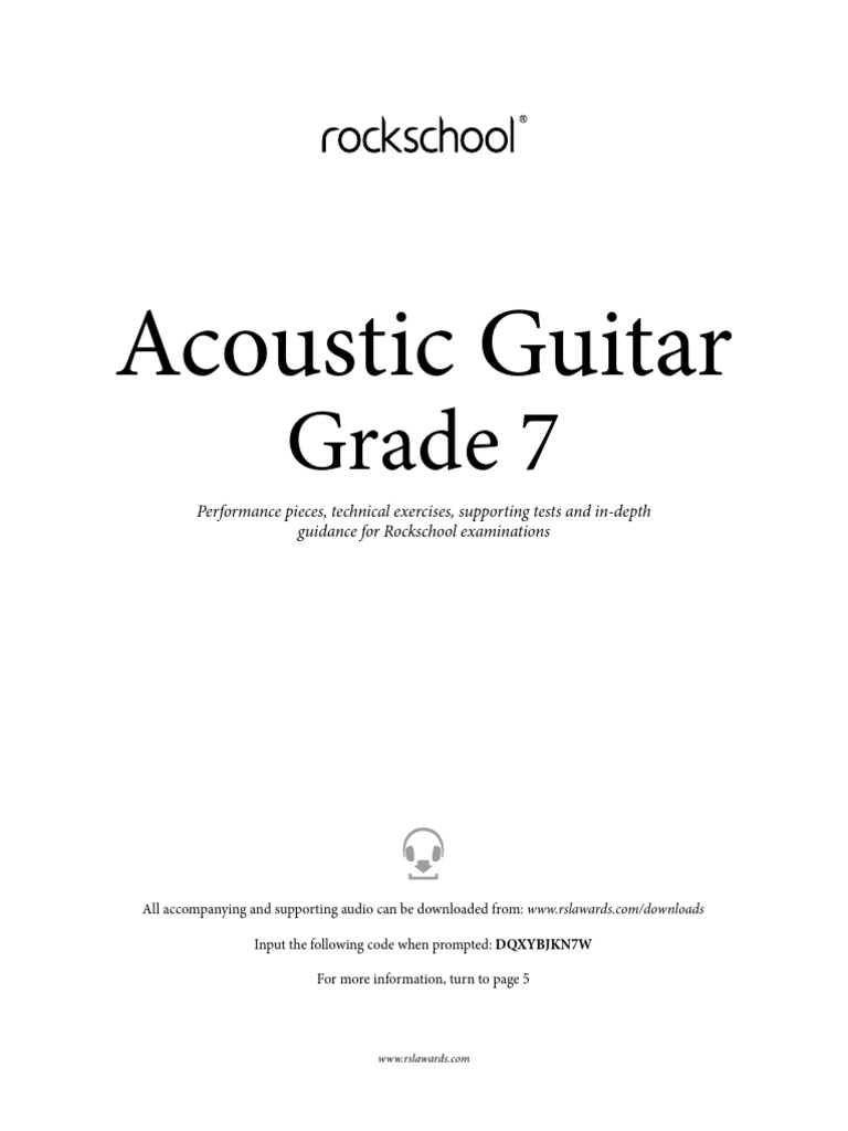 Acoustic Guitar Grade 7 Syllabus Guide | PDF | Musicology | Musical ...