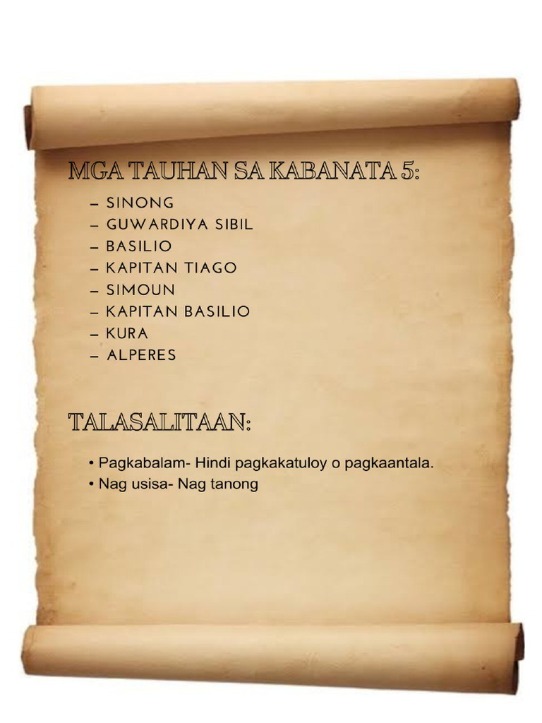 Maikling Buod NG Kabanata 5 El Filibusterismo | PDF