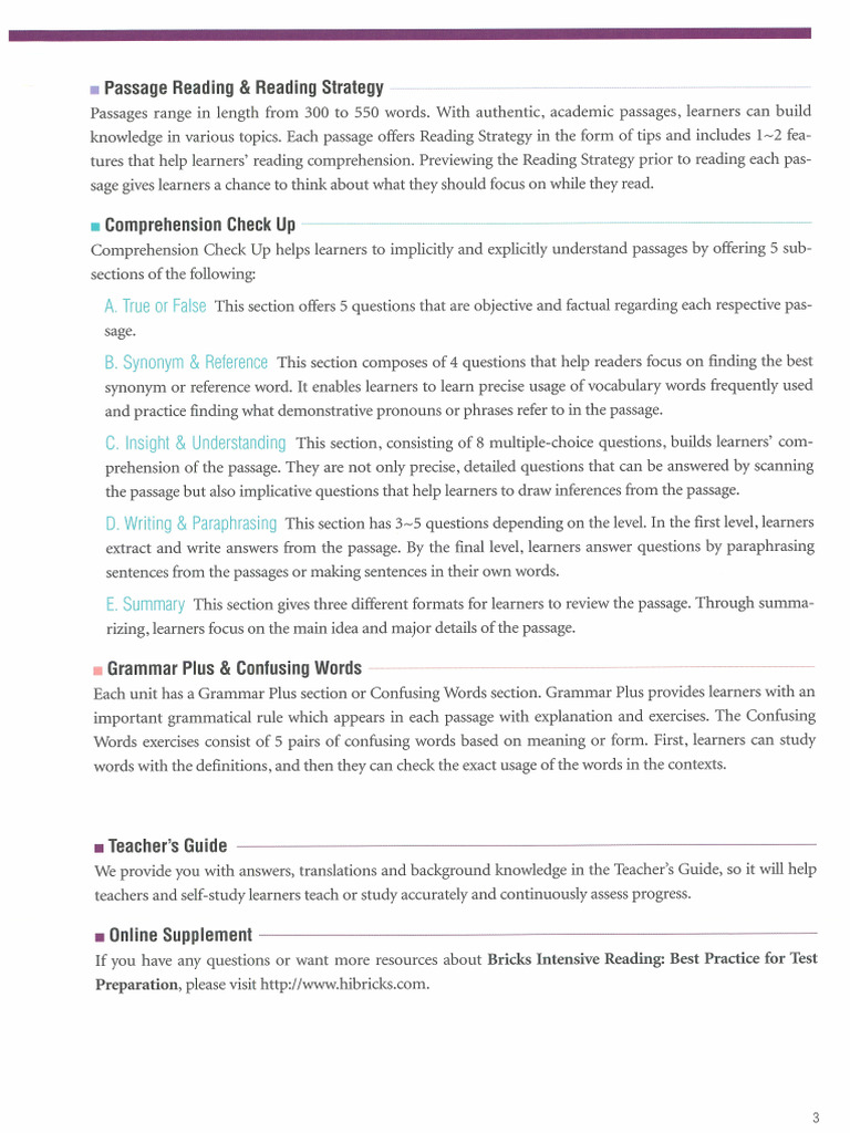 Bricks Intensive Reading 2 | PDF