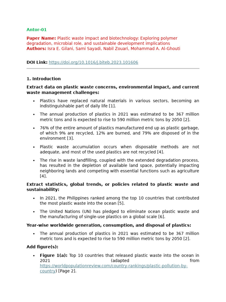 1st 4 PWM Paper Review Manuscript | PDF | Recycling | Plastic
