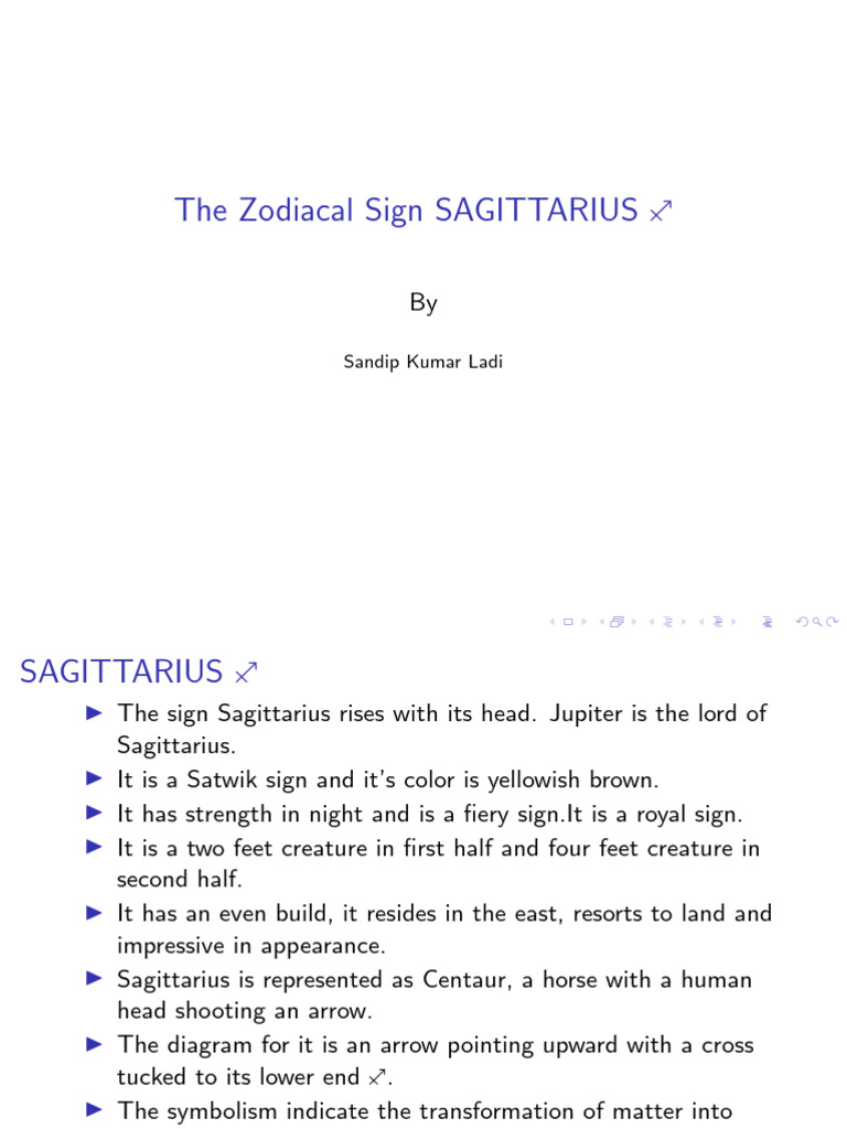 Understanding Sagittarius: The Dhanu Sign | PDF | Soul