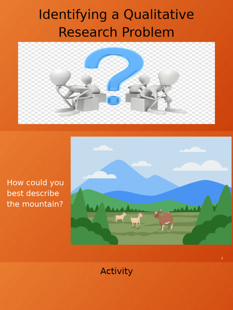 1 Identifying Research Problemi | PDF | Knowledge | Qualitative Research