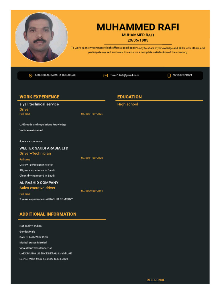 Rafi Resume | PDF