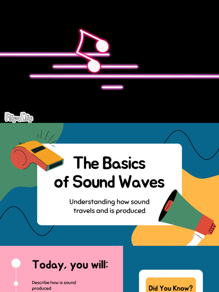 The Basics of Sound Waves Education Presentation in Flat Graphic Flat ...