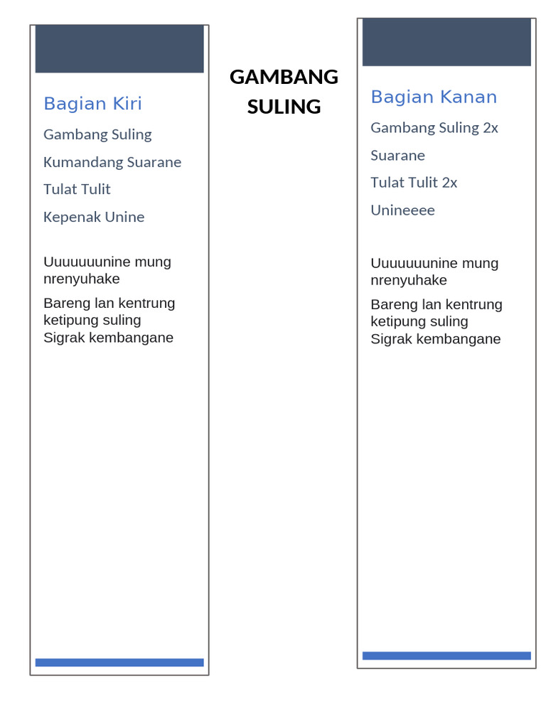 Gambang Suling | PDF