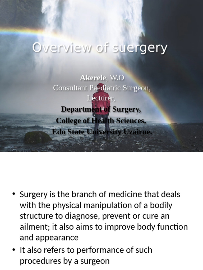 Overview of Surgical Practices | PDF | Surgery | Pain