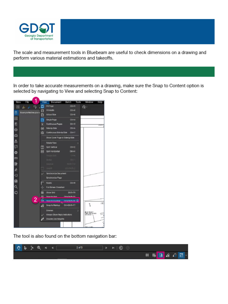 QRG - Bluebeam Revu - Scale and Measurement Tools | PDF | Measurement ...