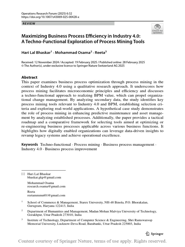 Maximizing Business Process Efficiency in Industry | PDF | Business ...