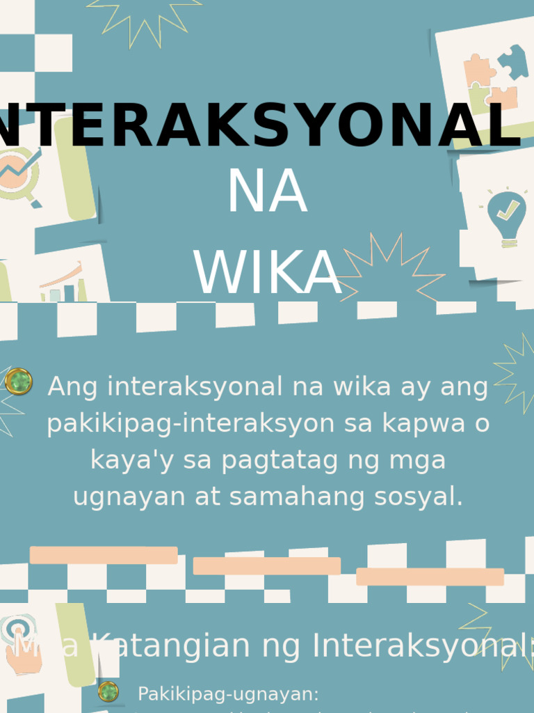 Komunikasyon - Interaksyonal Na Wika | PDF