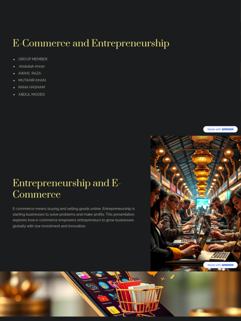 E Commerce and Entrepreneurship | PDF