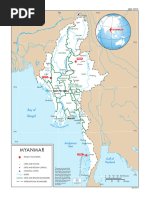 Myanmar States and Townships Map | PDF | Myanmar | Nature