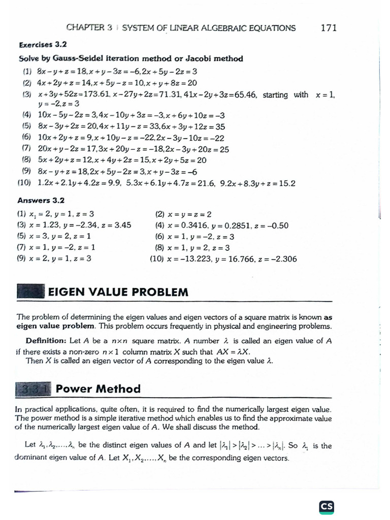 Power Method | PDF