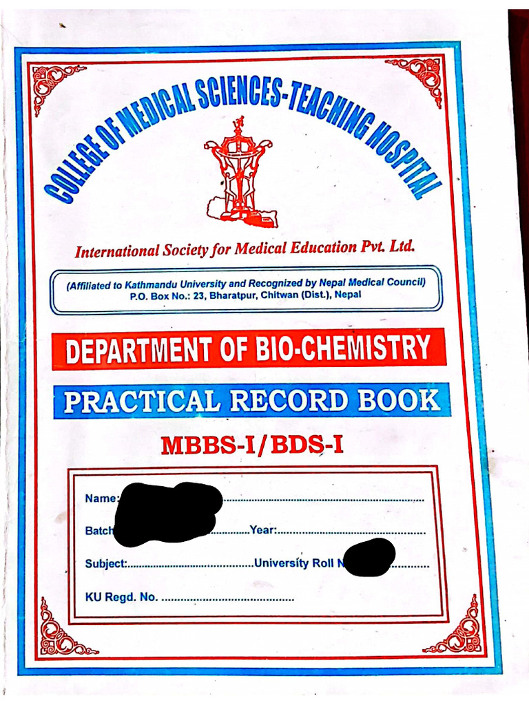 Biochemistry Practical File1 | PDF