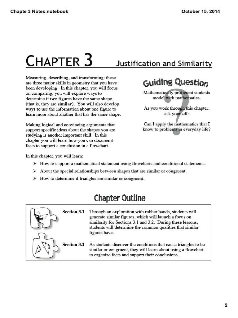 CPM Algebra1 Chapter 3 Notes 2 | PDF