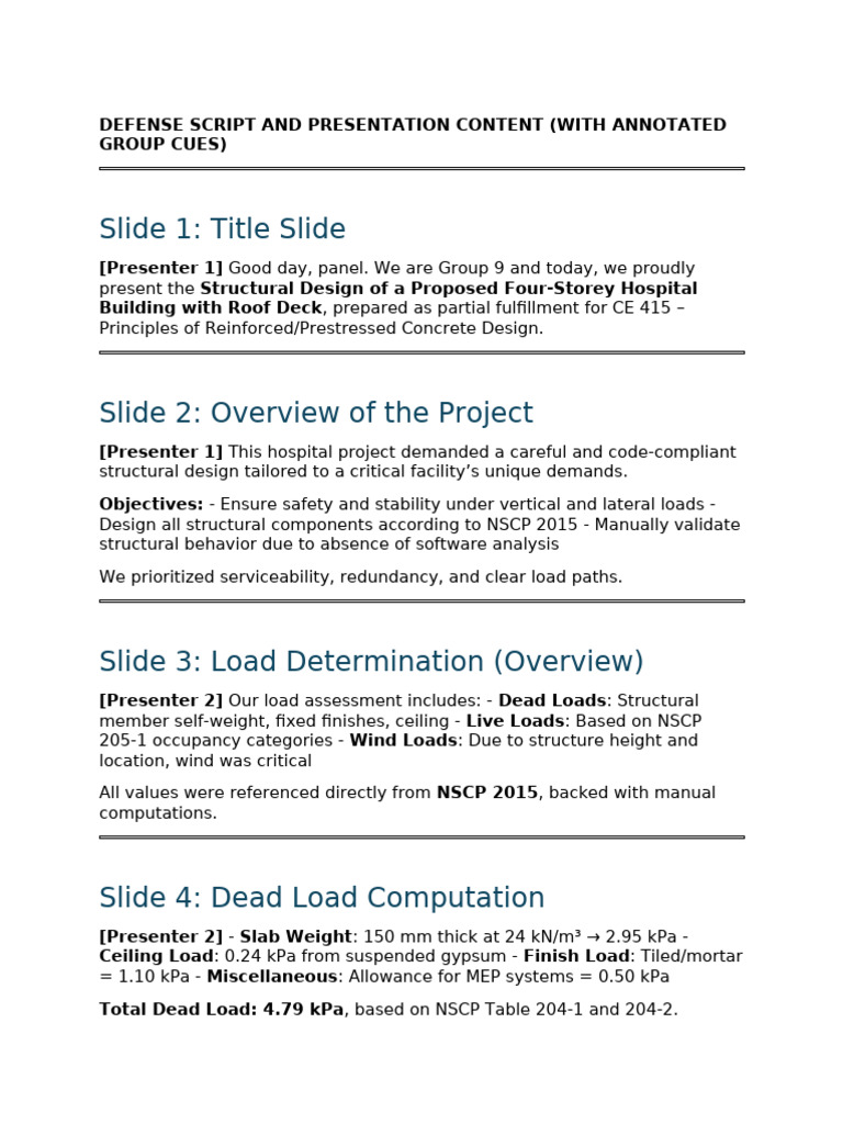 Hospital Structural Defense | PDF | Bending | Beam (Structure)