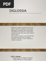 1.diglossia. Definition, History, Functions and Characteristics of ...