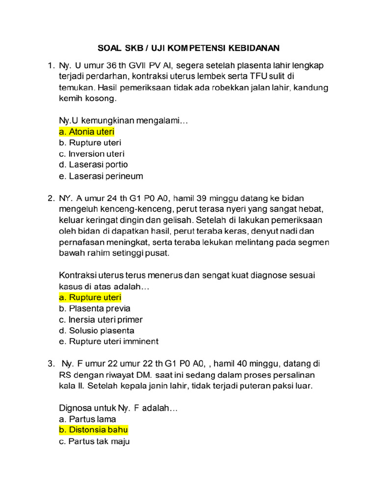 Soal SKB 2 | PDF