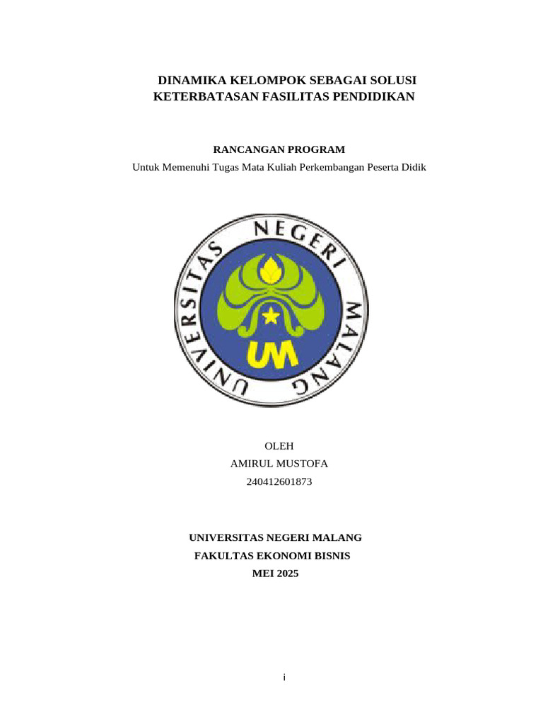 Rancangan Program Mku | PDF