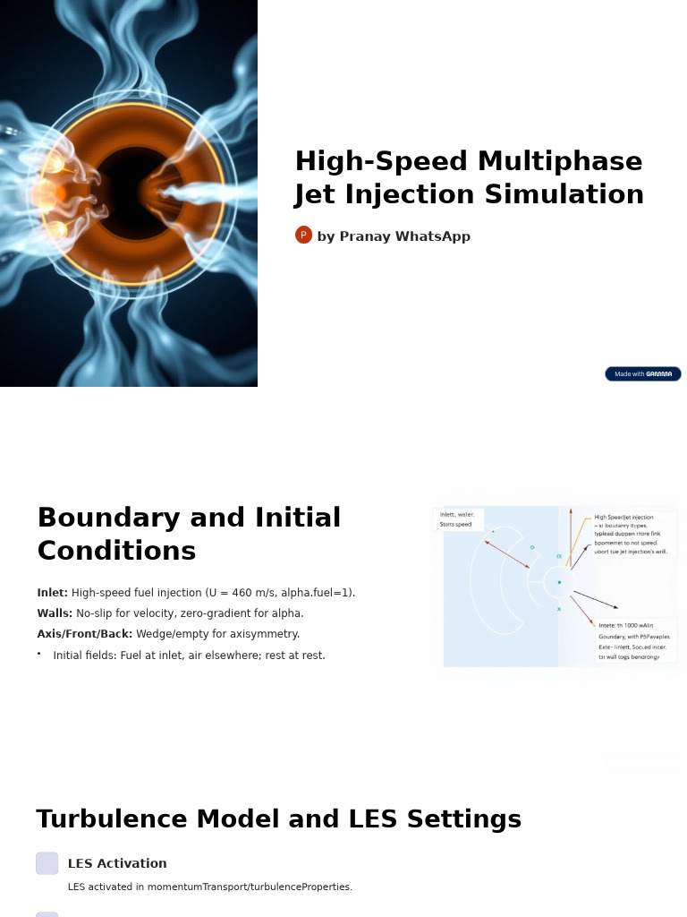 High Speed Multiphase Jet Injection Simulation | PDF | Fluid Dynamics | Turbulence