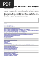 Free Journals Without Publication Fees | PDF | Biotechnology | Medicine