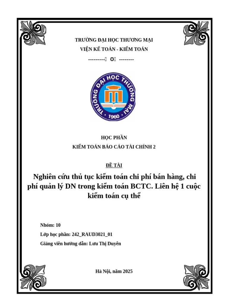 Kiểm BCTC 2 | PDF