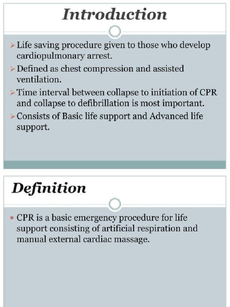 CPR | PDF