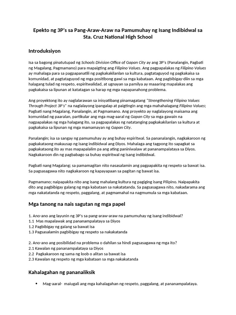 Pagbasa at Pagsusuri | PDF