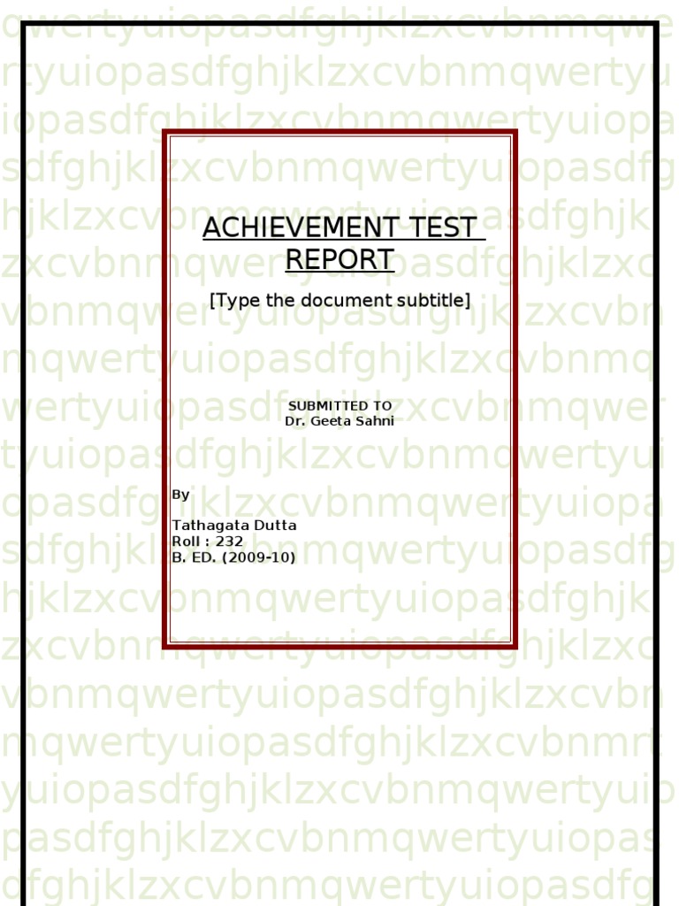 Achievement Test