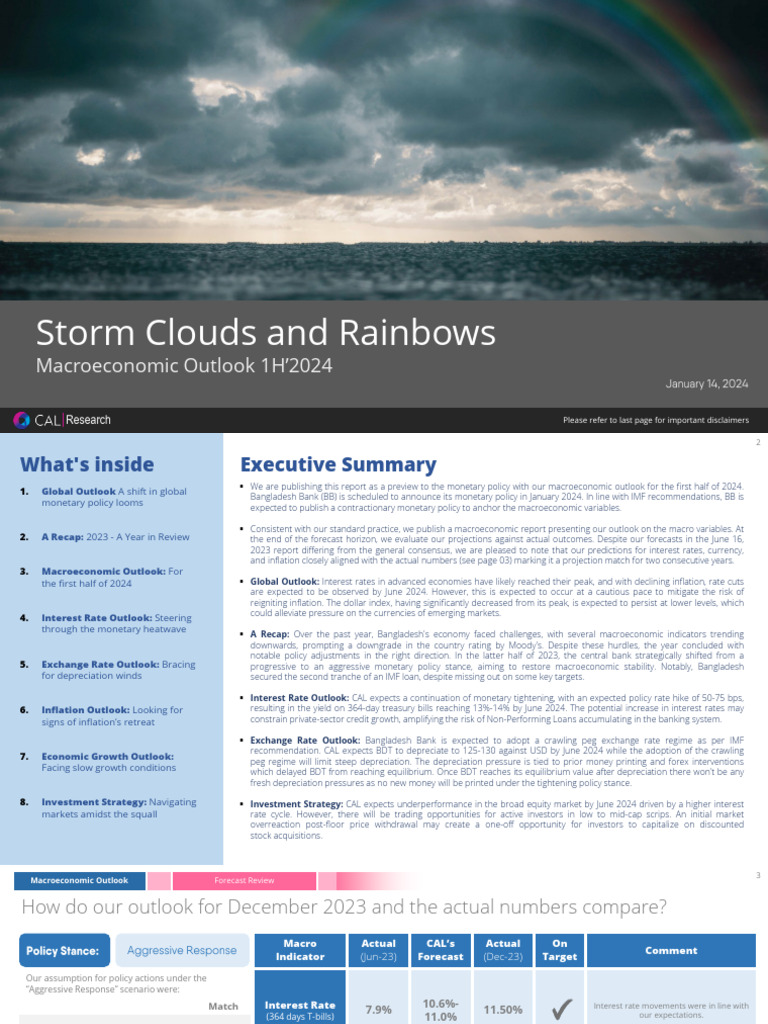 Storm Clouds and Rainbows | PDF | Monetary Policy | Macroeconomics