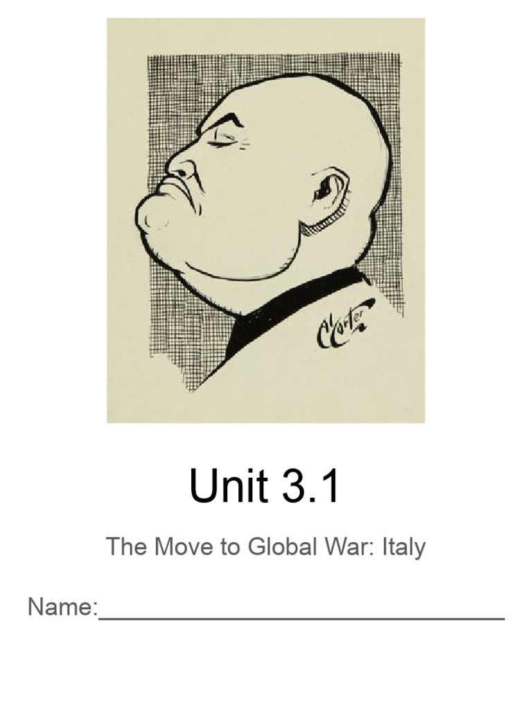 #3 Reading - Interwar Conditions and Italian Expansion | PDF | Nazi ...