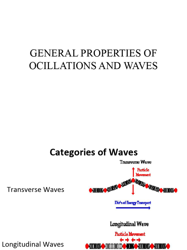7 General Properties and Oscill of Waves | PDF | Waves | Wavelength