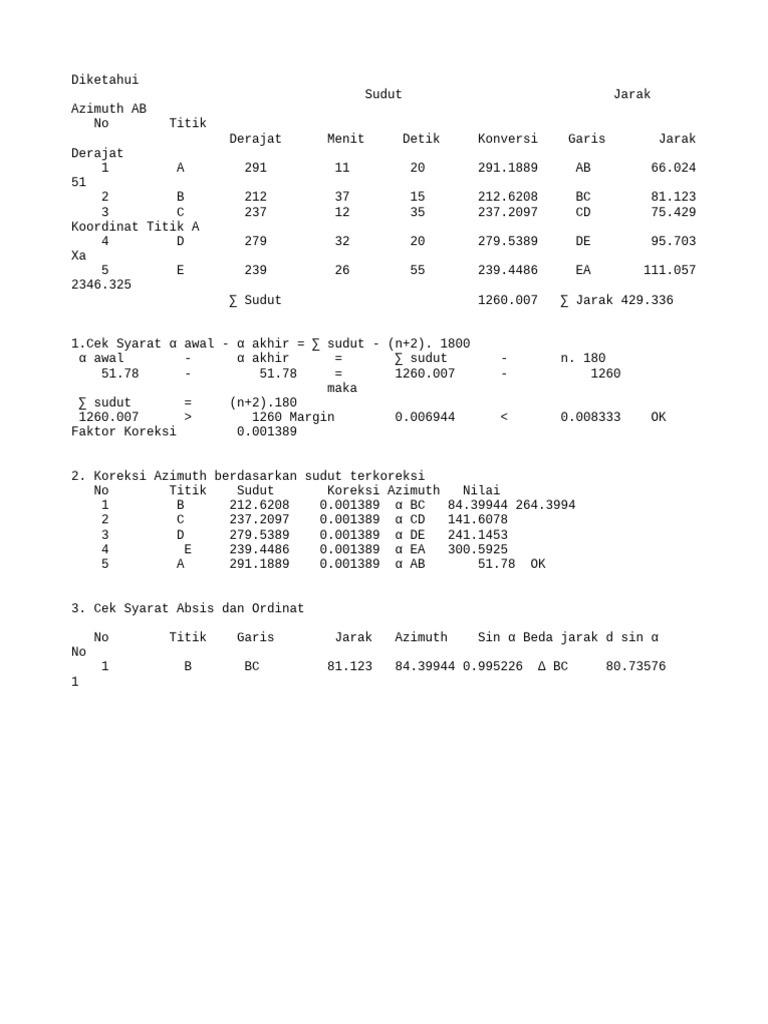 534336054 Contoh Soal Polygon Tertutup | PDF