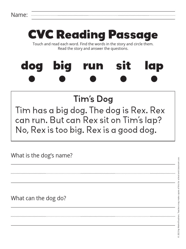 WeAreTeachers CVC Worksheet Bundle 10 | PDF