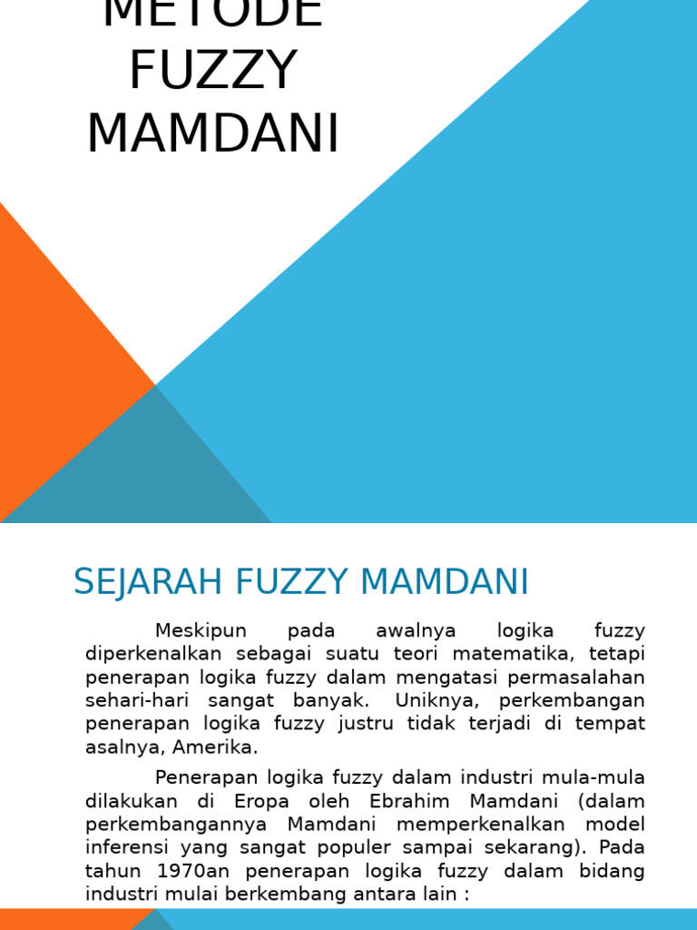 Mamdani Fuzzy | PDF