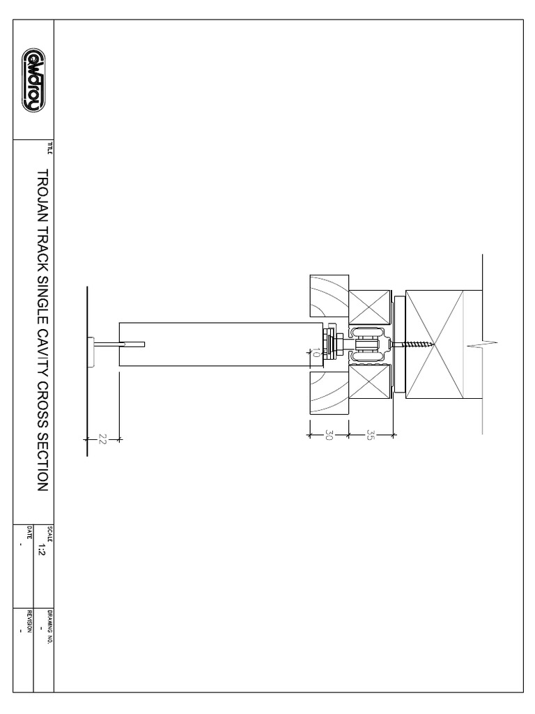 Trojan Track Single Cavity Cross Section | PDF