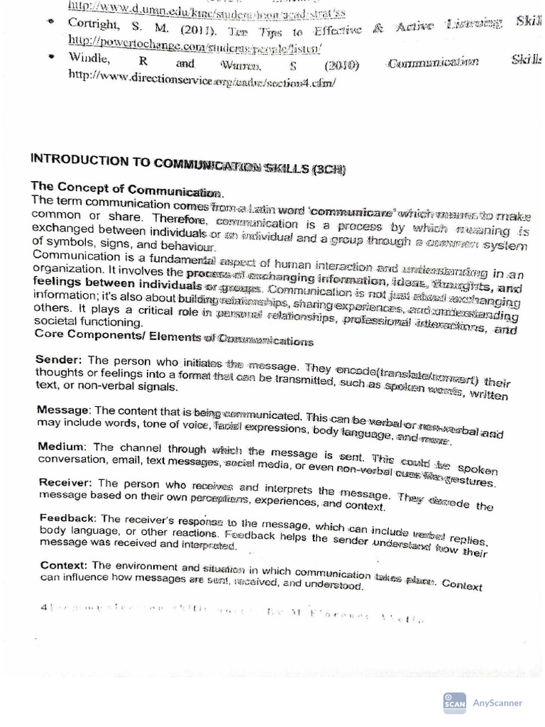 Communication Skills by Akello Florence Upu | PDF