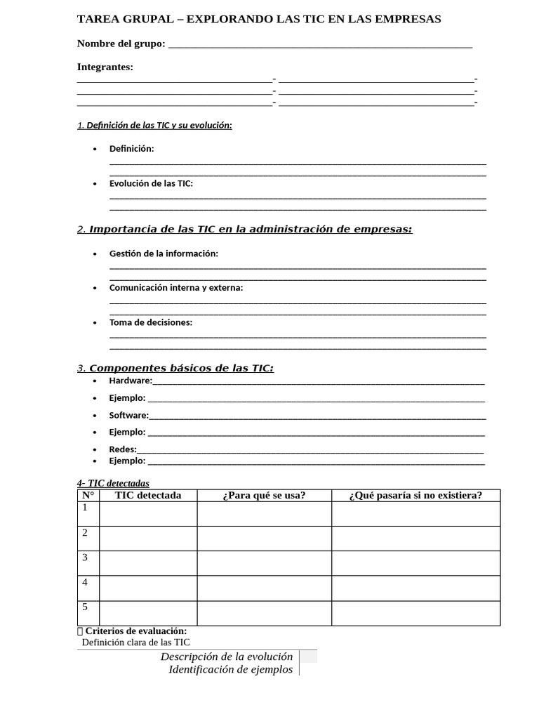 Tarea Grupal Tic | PDF