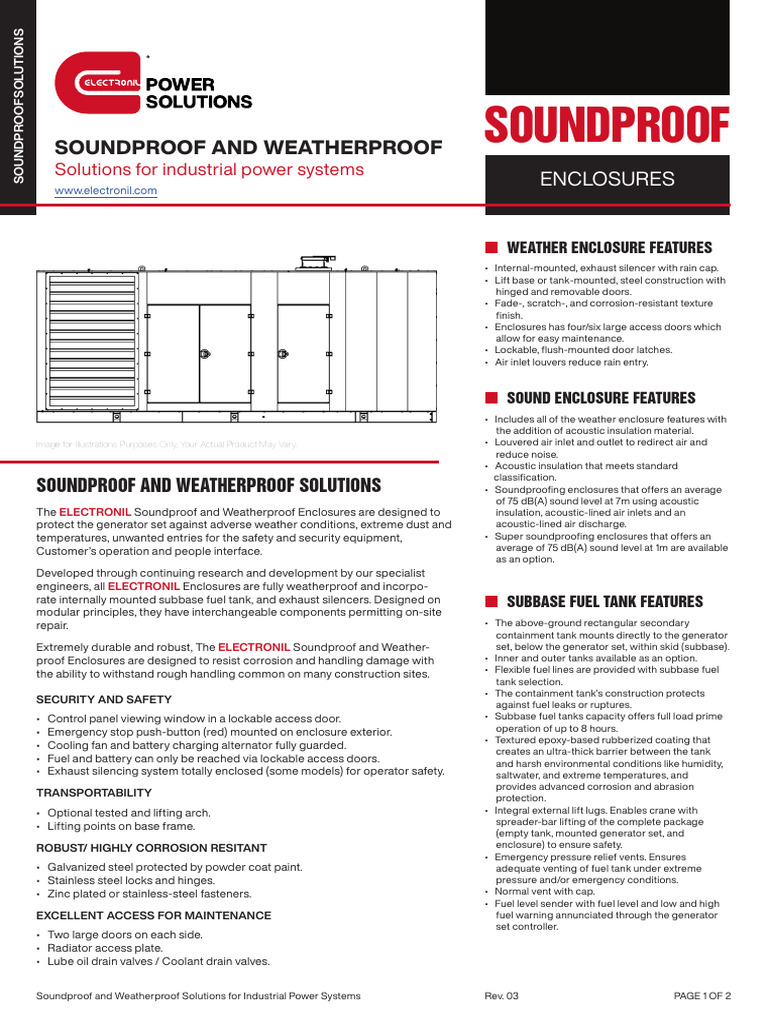 Soundproof Solutions Specsheet | PDF | Corrosion | Door