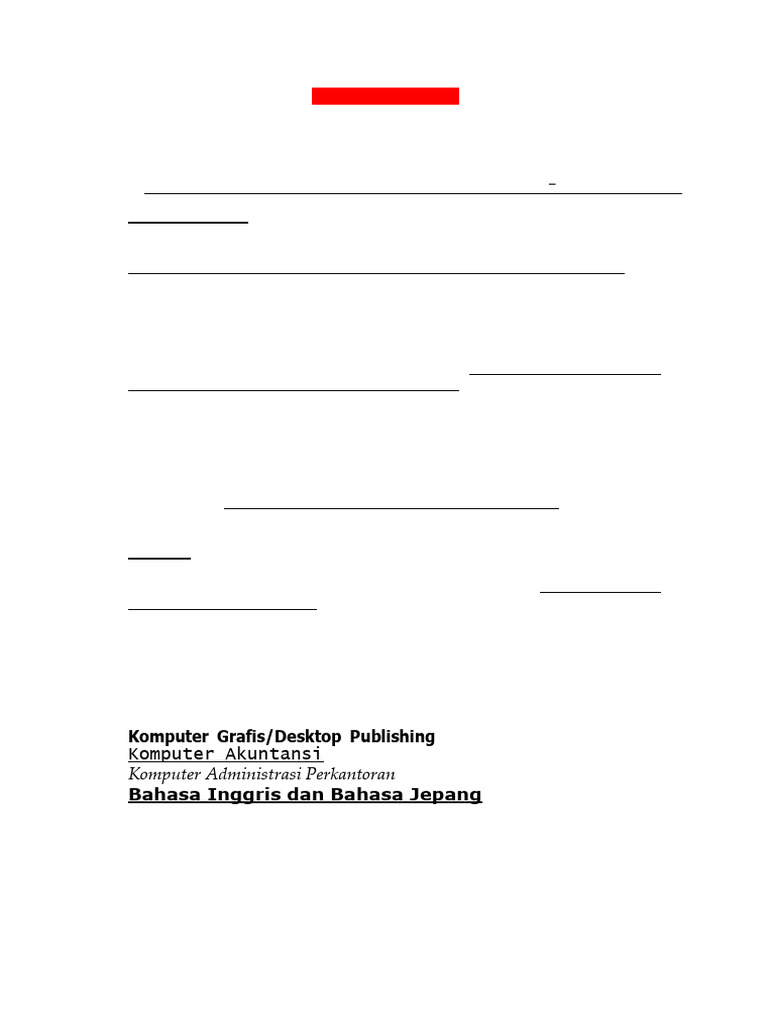 Latihan Word - Excel Part 1 | PDF