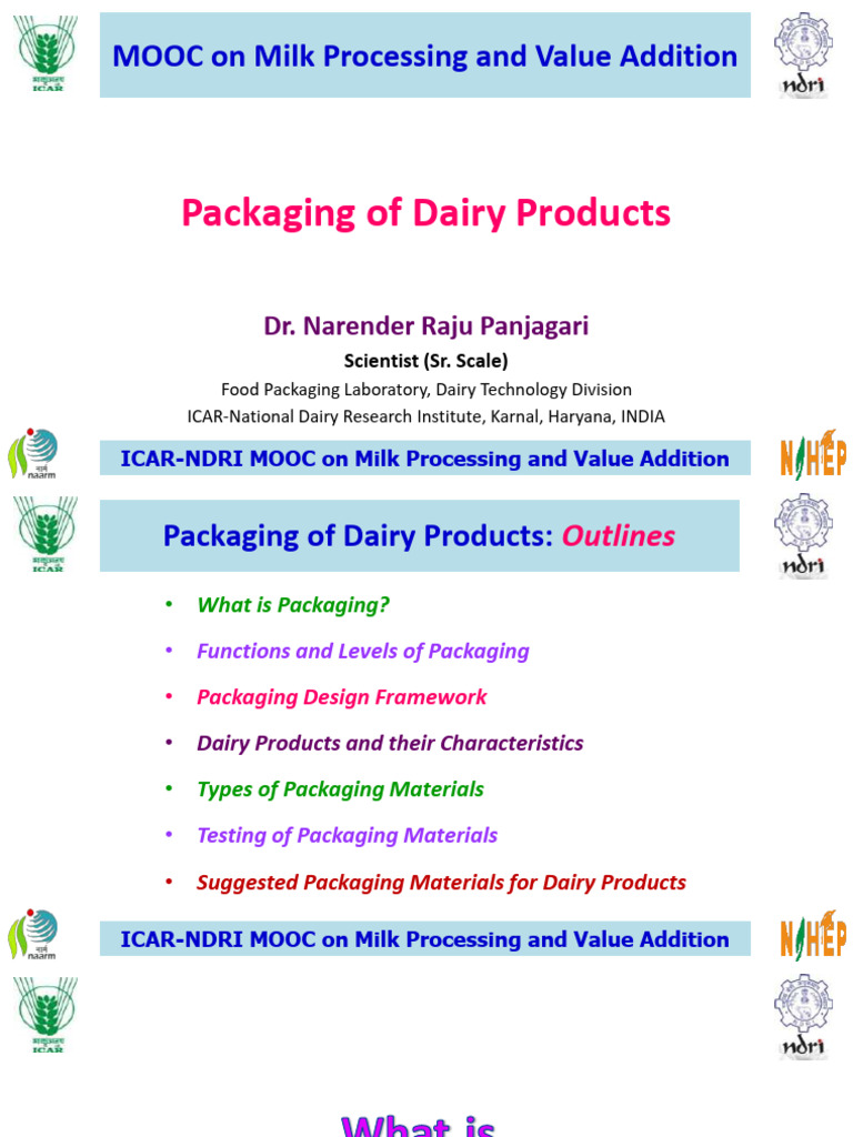 Dairy Product Packaging Insights | PDF | Dairy | Milk