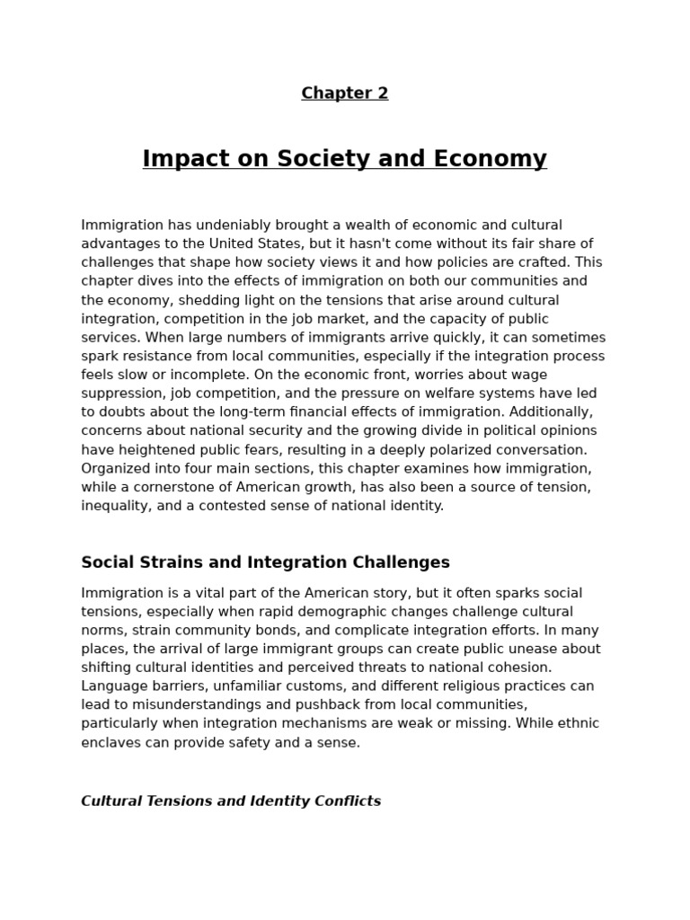 Chapter 2 Impact On Society and Economy-1 | PDF | Immigration | Mexico ...